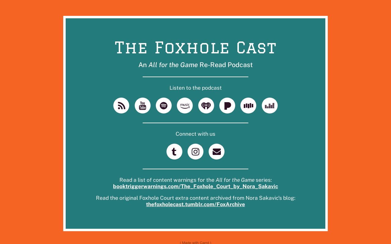 The Foxhole Cast